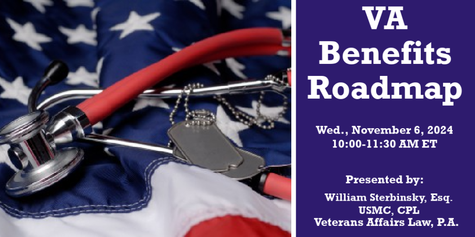 VA Benefits Roadmap Webinar | The Michael R. McNulty Veteran Business ...
